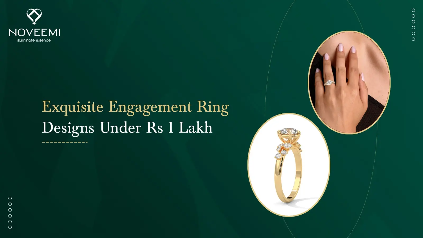 Exquisite Engagement Ring Designs Under Rs 1 Lakh